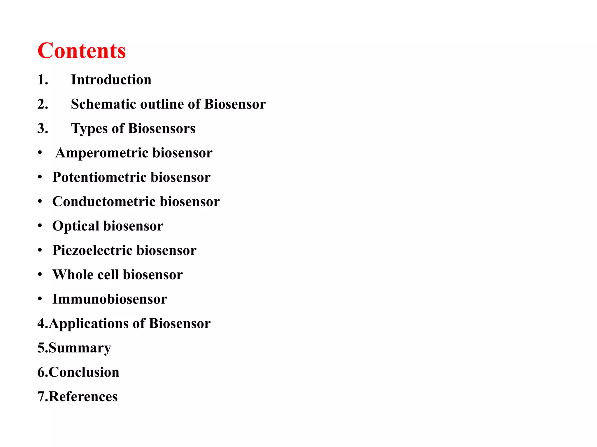 Biosensors | PPTX | Chemistry | Science