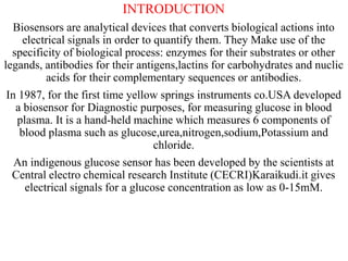Biosensors | PPTX