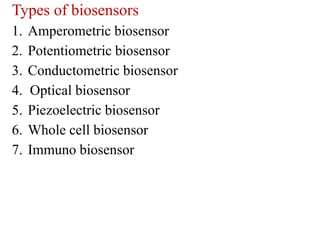 Biosensors | PPTX | Chemistry | Science