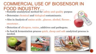 Biosensors and It's application | PPT