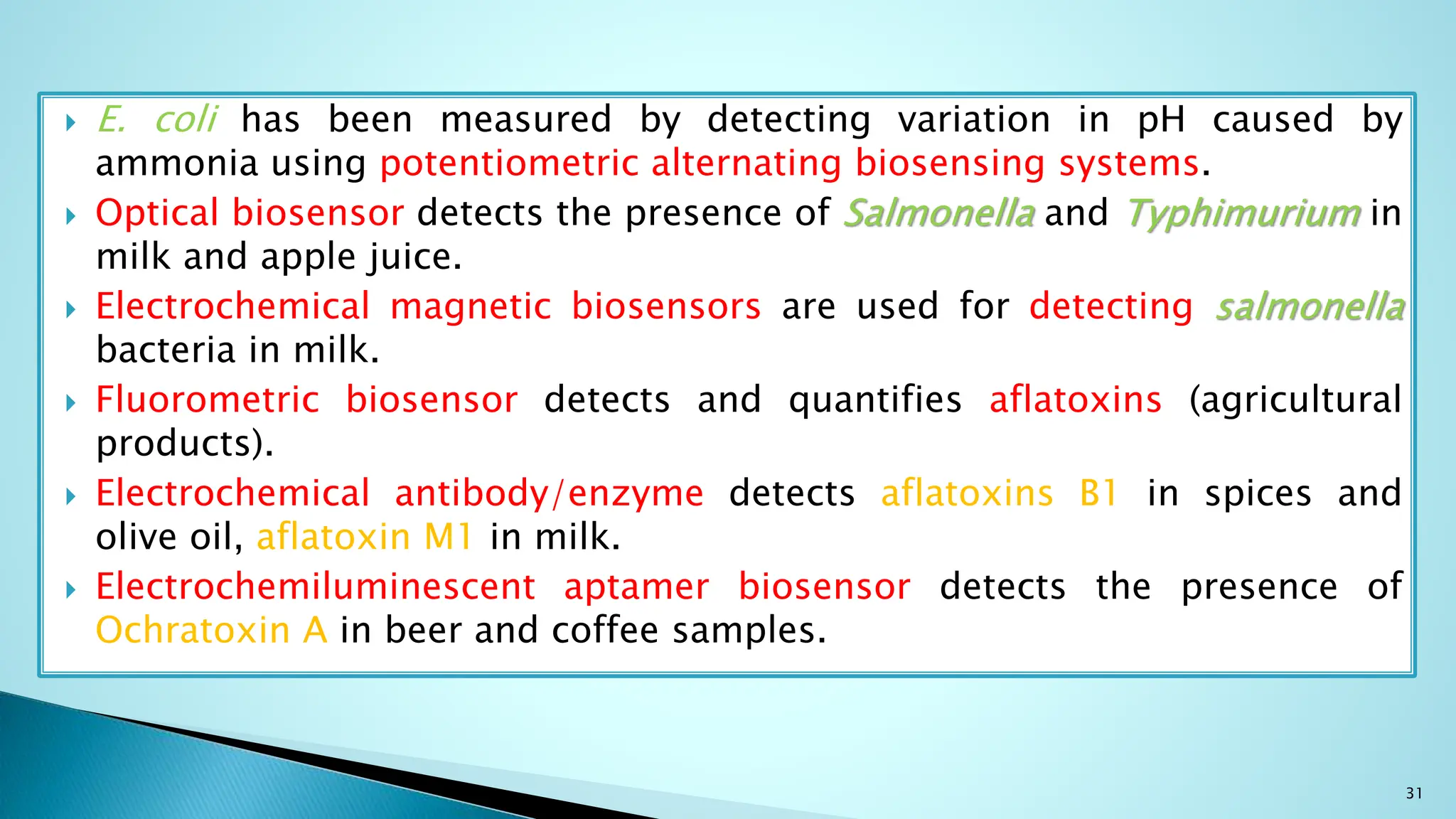 biosensors;components,types , applications and GMO biosensors | PPTX