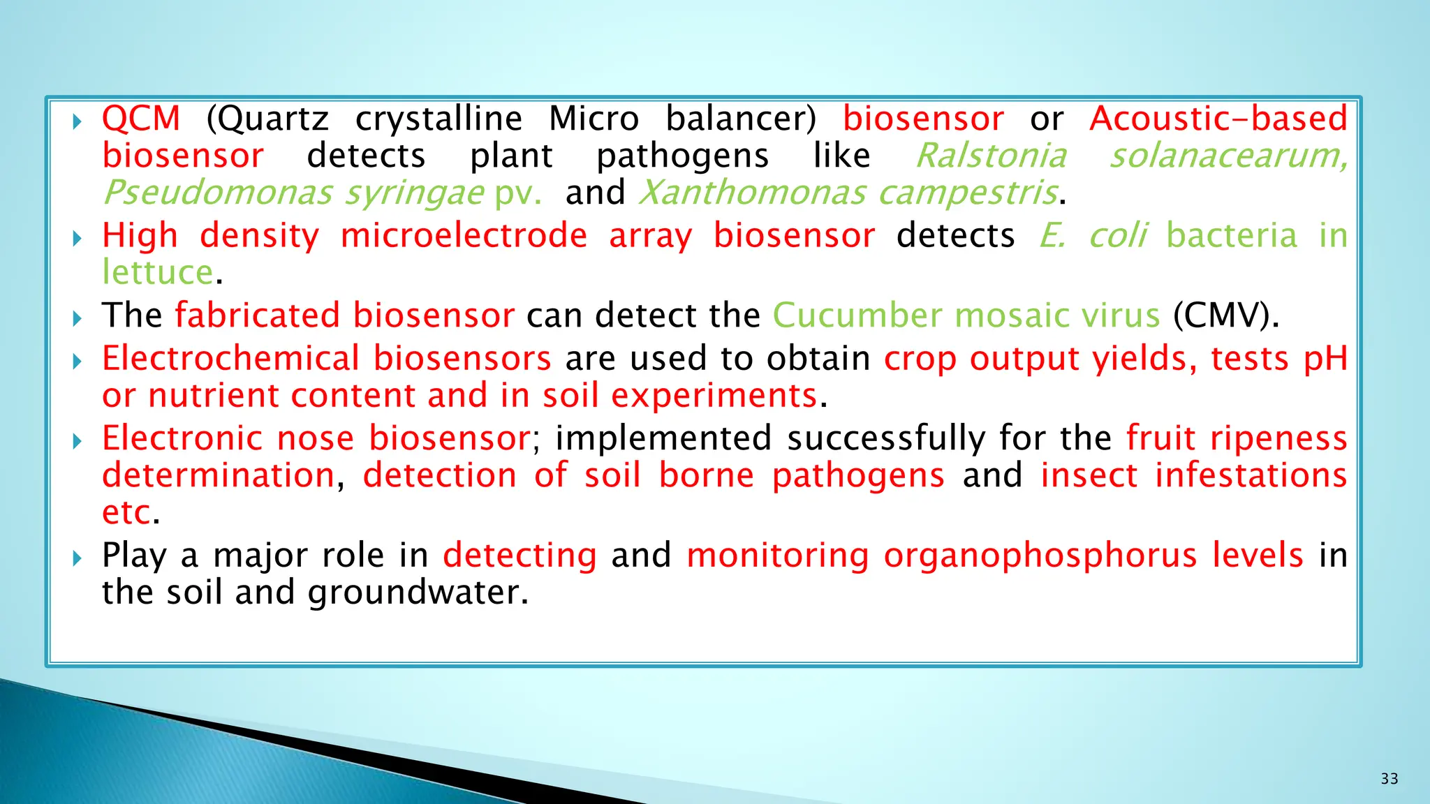 biosensors;components,types , applications and GMO biosensors | PPTX