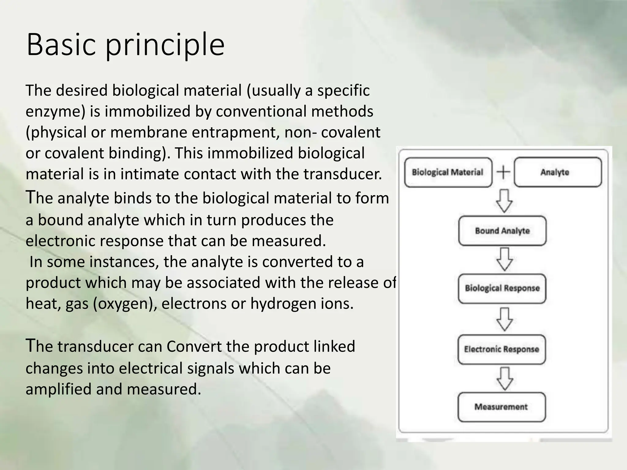 Basic concepts and principles of biosensors | PPTX
