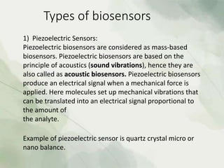 Basic concepts and principles of biosensors | PPTX