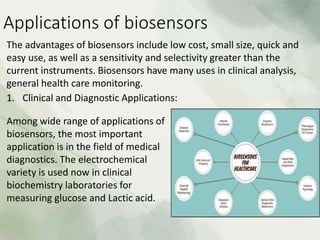 Basic concepts and principles of biosensors | PPTX