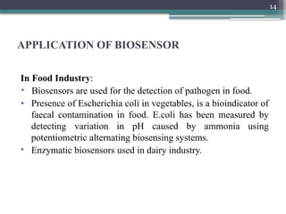 Biosensors: An Easier Way of Diagnosis | PPTX