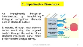 BIO SENSORS.ppt PHARMACOLOGY BIOSENSORS COLOGY | PPT