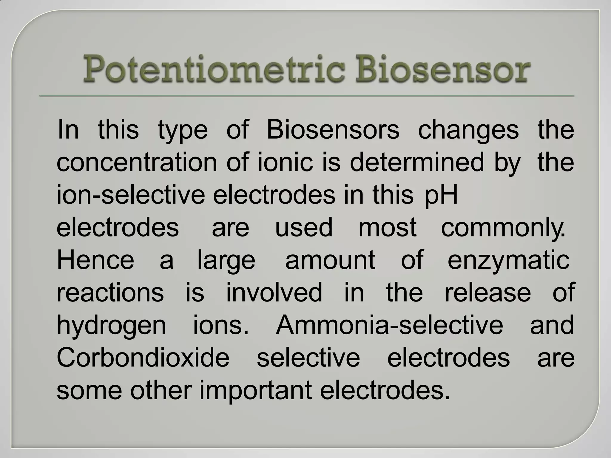 Biosensors working and application in pharmaceutical industry | PPTX
