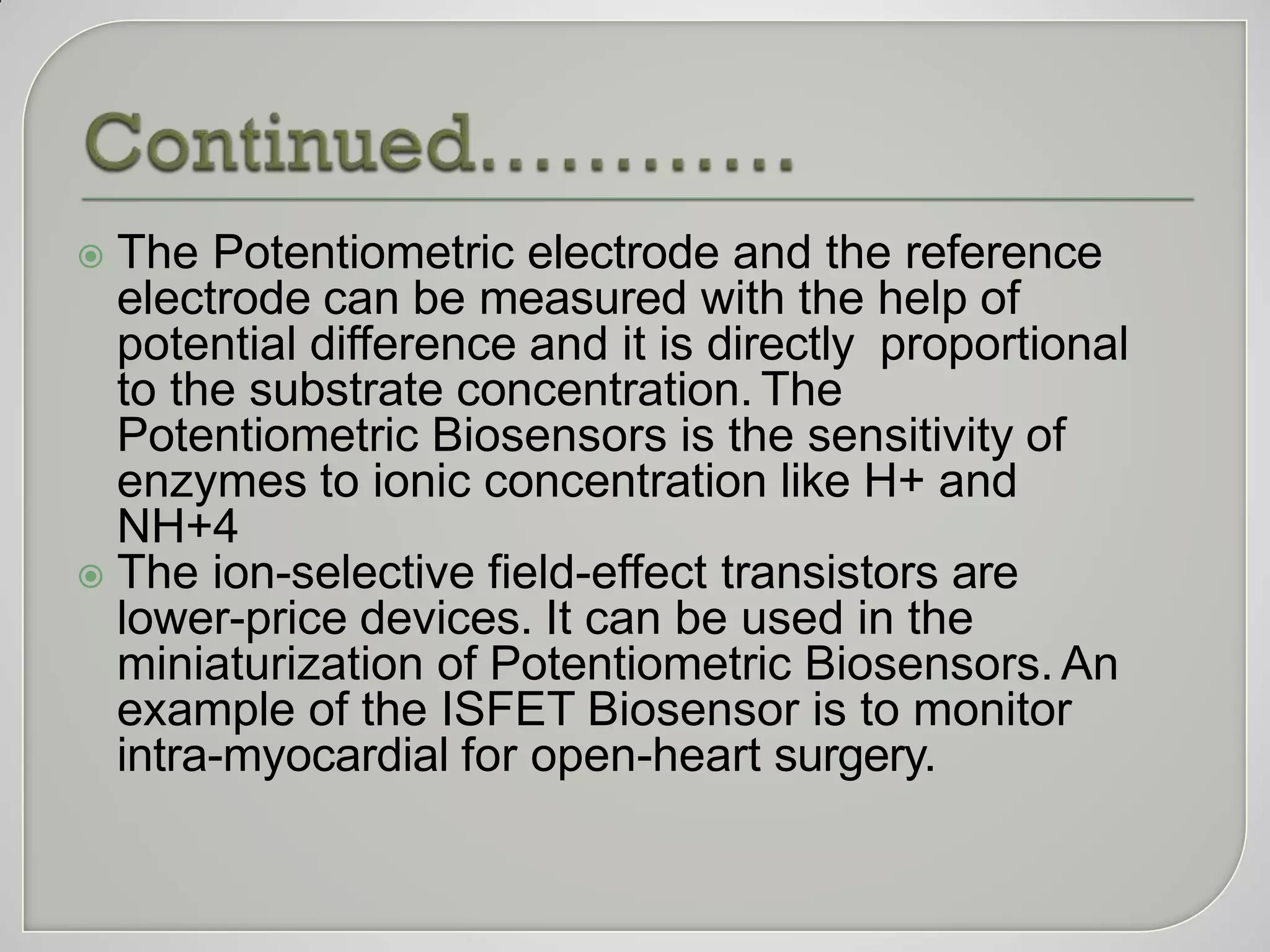 Biosensors working and application in pharmaceutical industry | PPTX