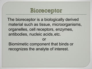 Biosensors working and application in pharmaceutical industry | PPTX