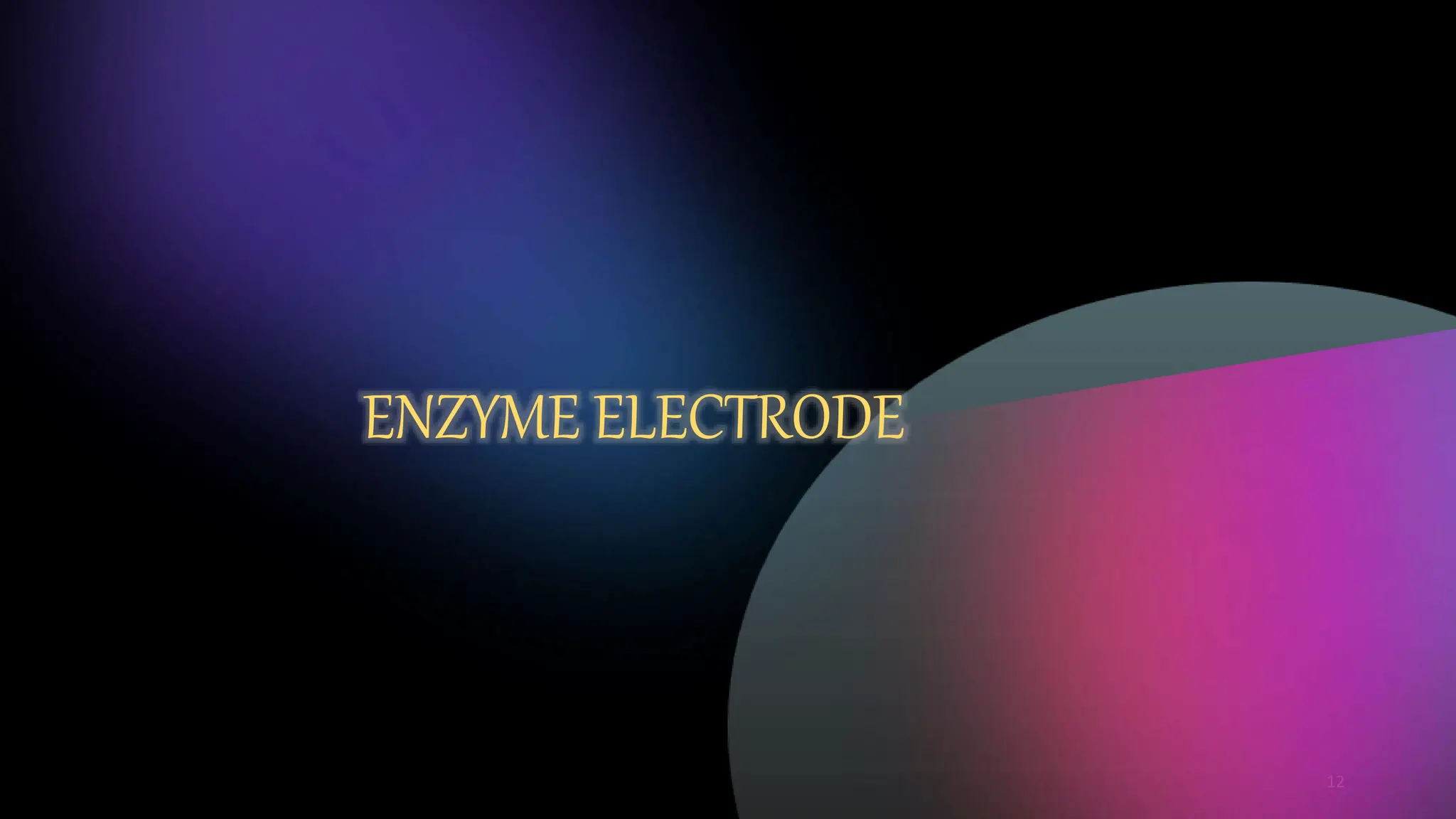 Biosensors and Enzyme electrode | PPTX