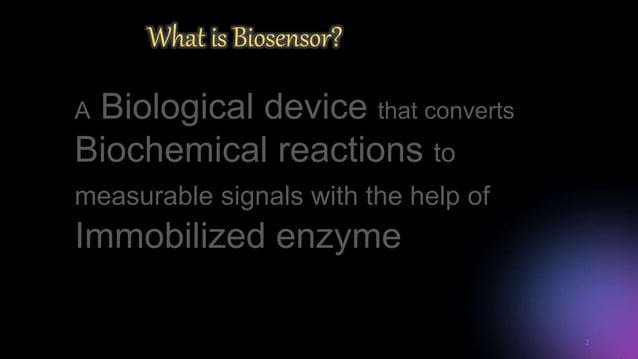 Biosensors and Enzyme electrode | PPTX | Chemistry | Science