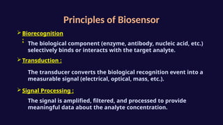 BIOSENSORS AND NANOTECH OVERVIEW for the university level | PPTX