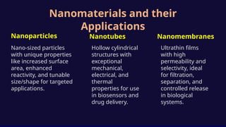 BIOSENSORS AND NANOTECH OVERVIEW for the university level | PPTX