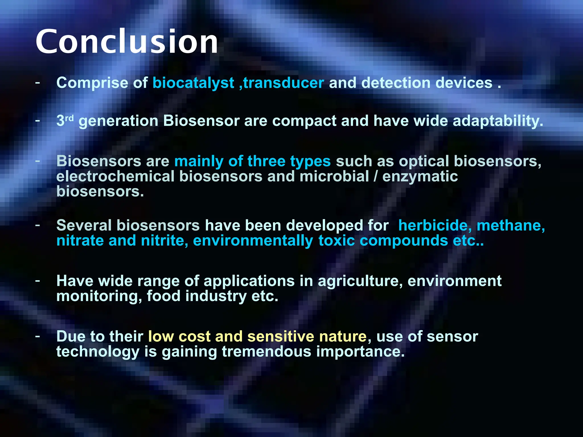 Biosensors and their Applications agriculture.ppt