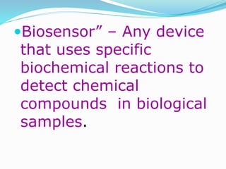 Biosensors | PPTX