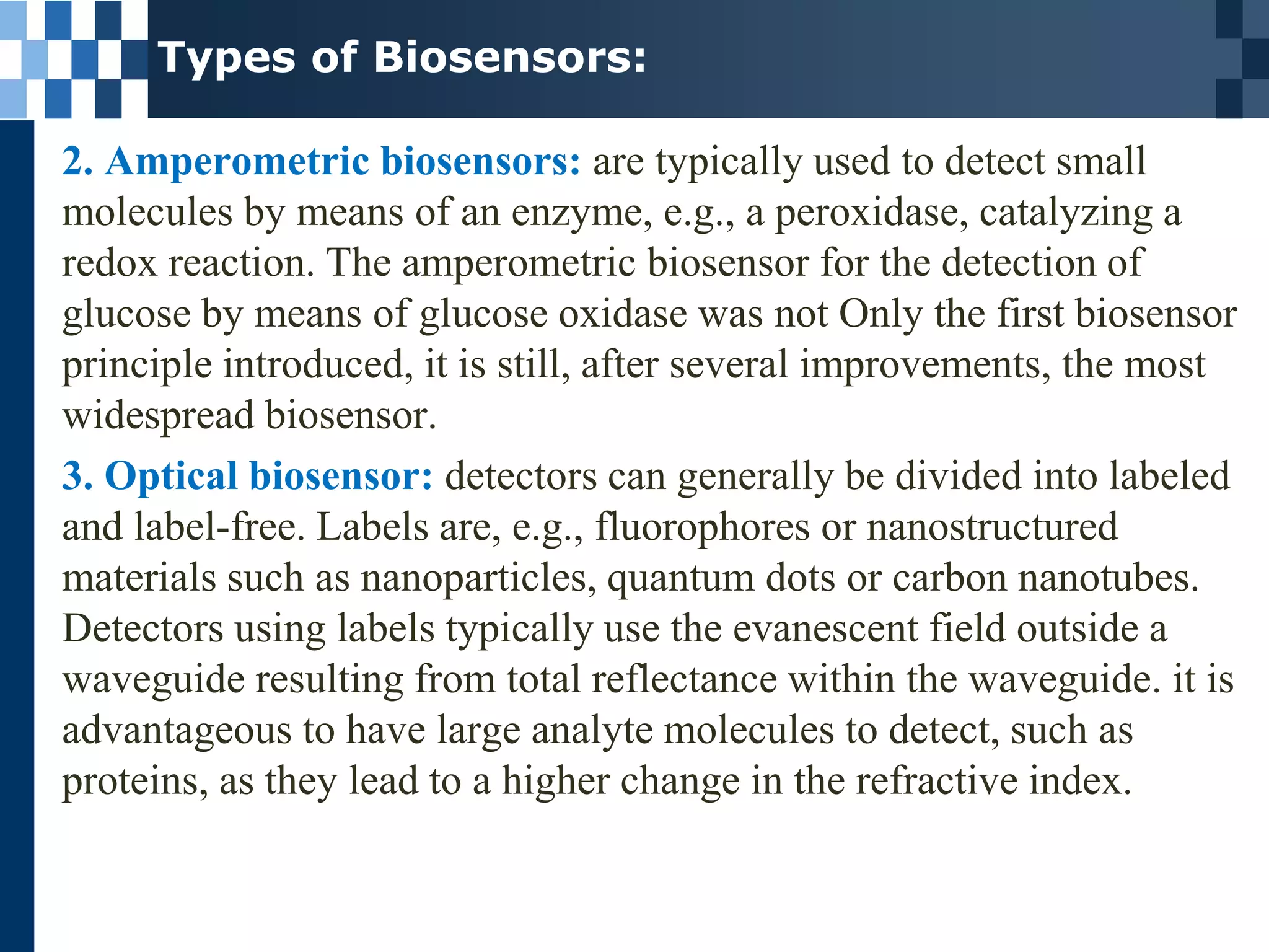 Biosensors in diagnostic purpose | PPT