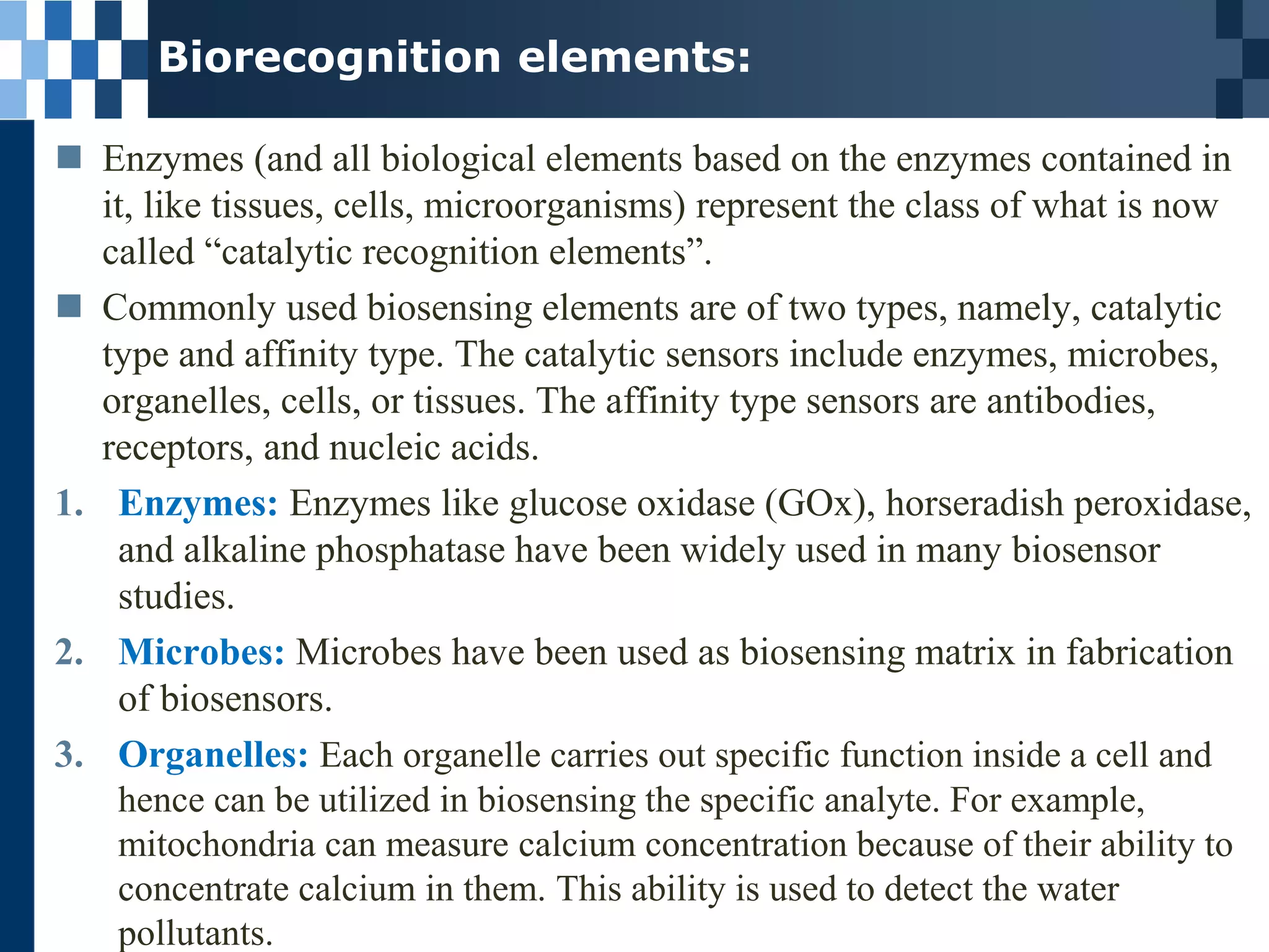Biosensors in diagnostic purpose | PPT