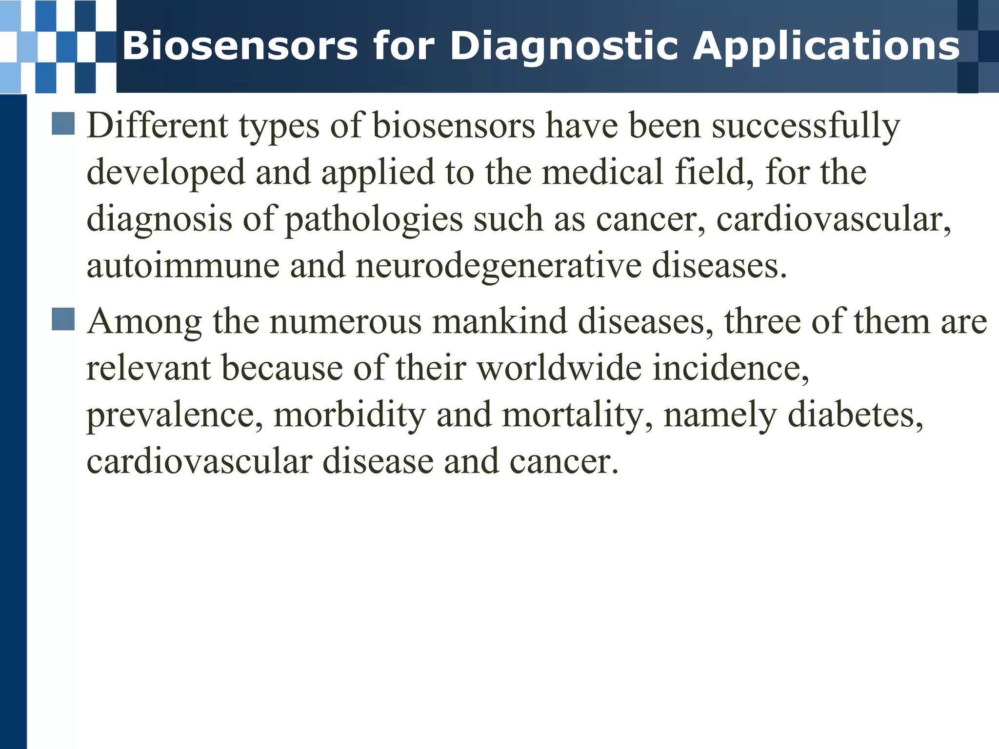 Biosensors in diagnostic purpose | PPT