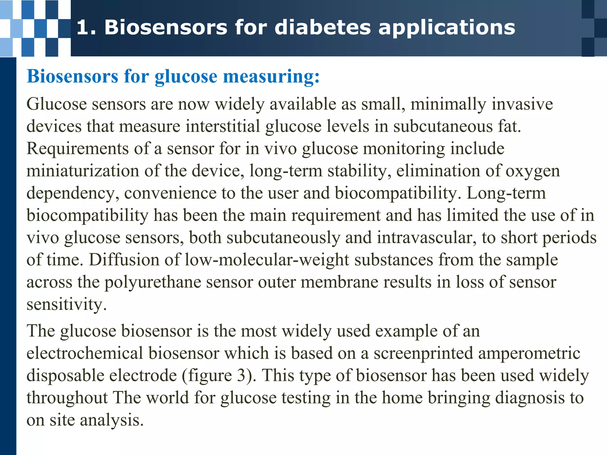Biosensors in diagnostic purpose | PPT