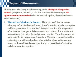 Biosensors in diagnostic purpose | PPT