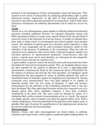 Biosensors for environment application by danish amin111 | PDF