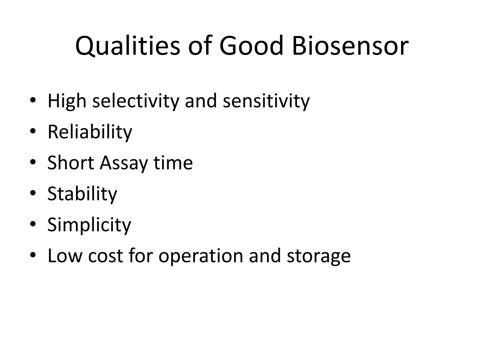 Biosensors for food quality assessment | PPTX