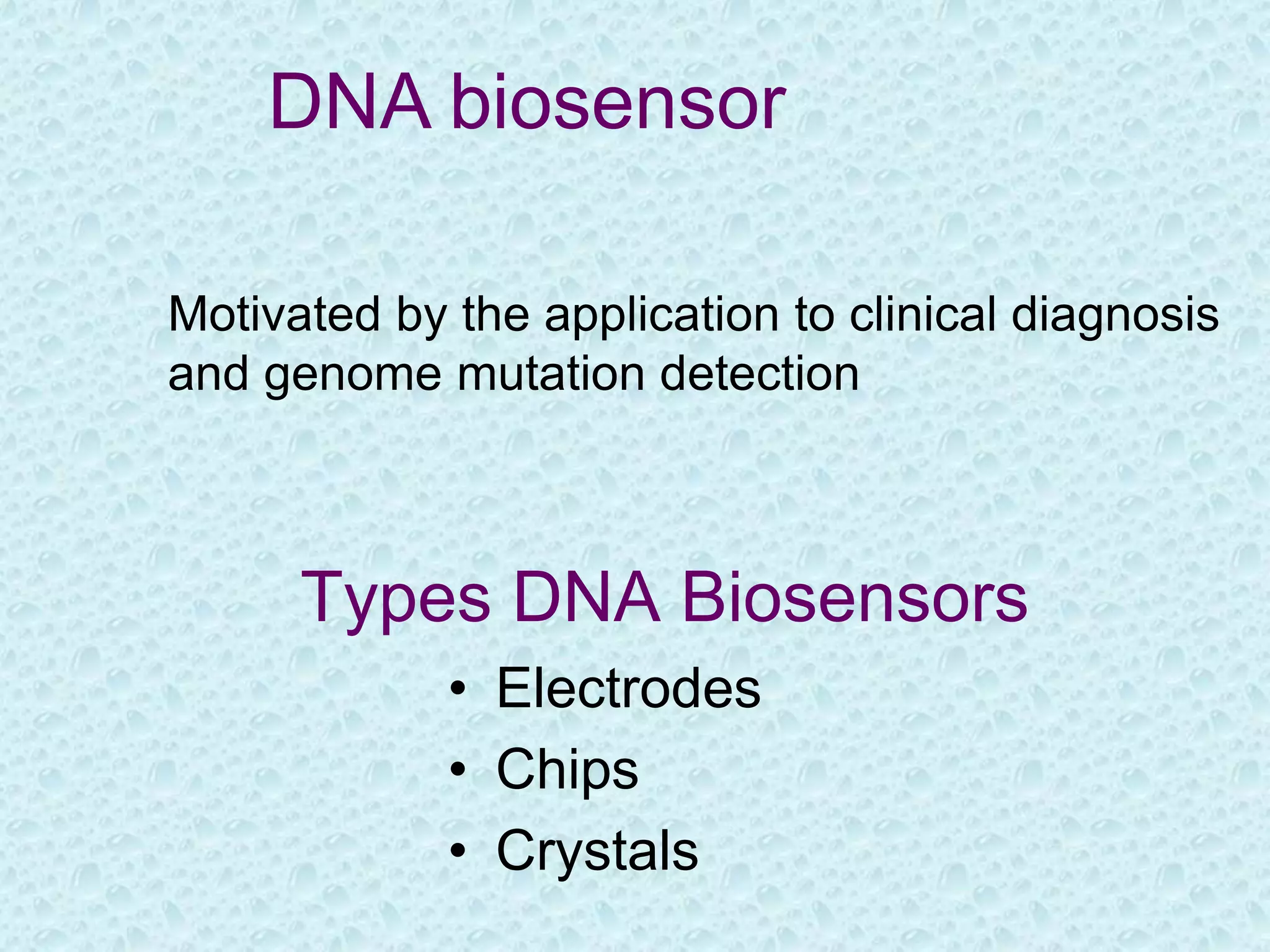 Biosensors and its applications | PPT