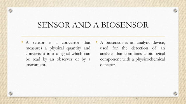 Biosensors ppt | PPTX | Chemistry | Science