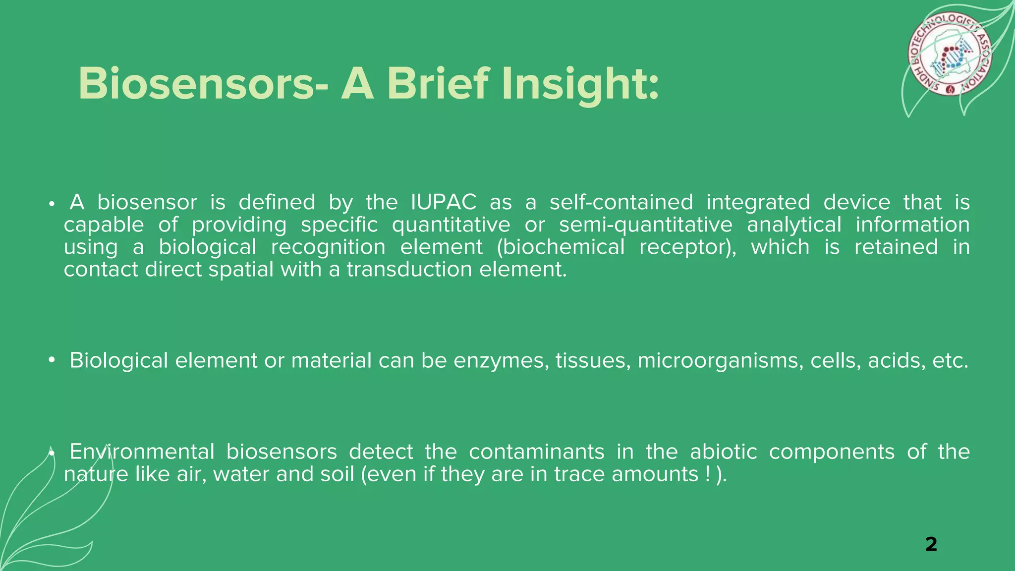 Biosensors In Environmental Monitoring Pptx