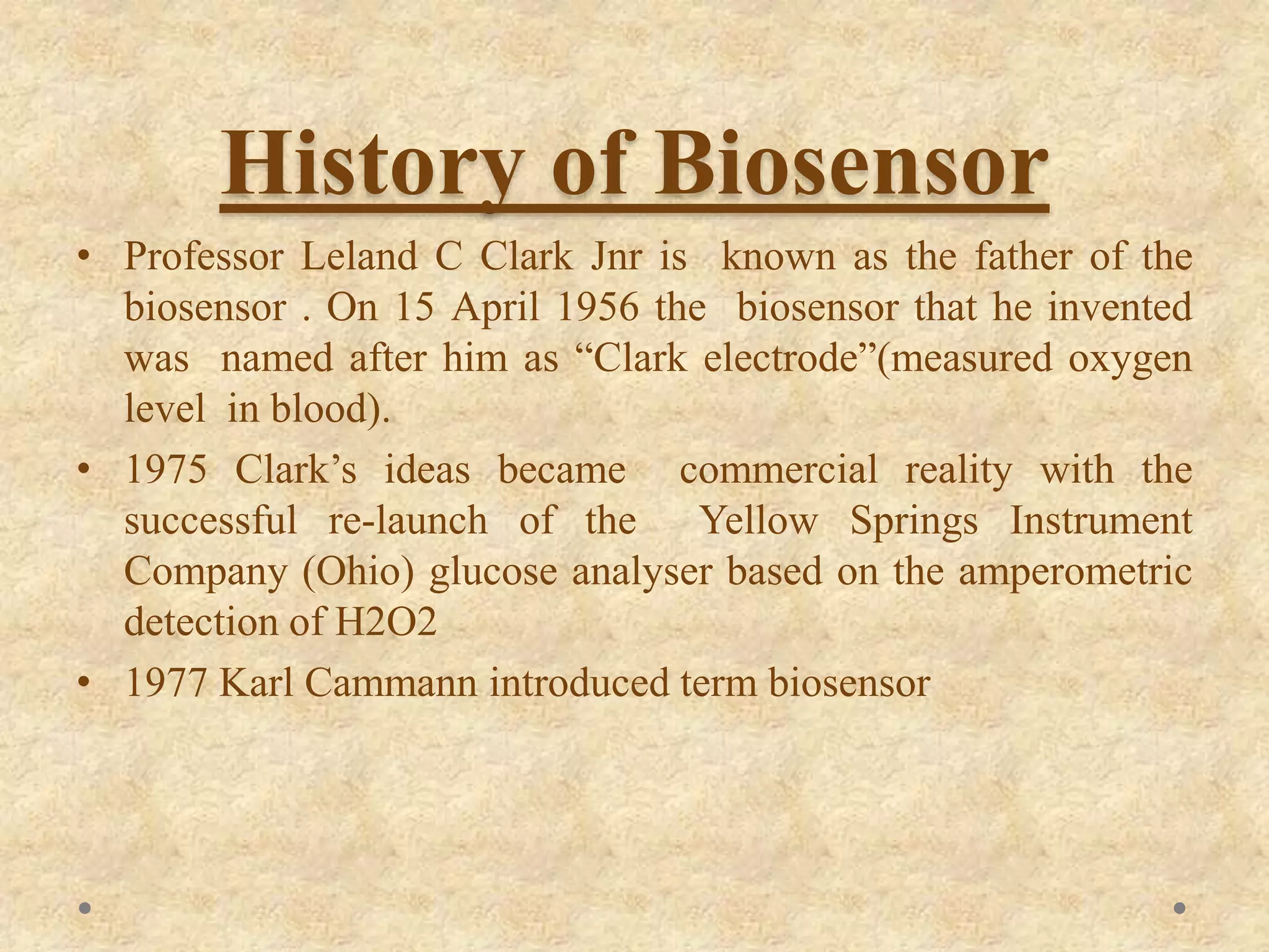 Biosensors (structure and application) | PPTX