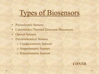 Biosensors (structure and application) | PPTX