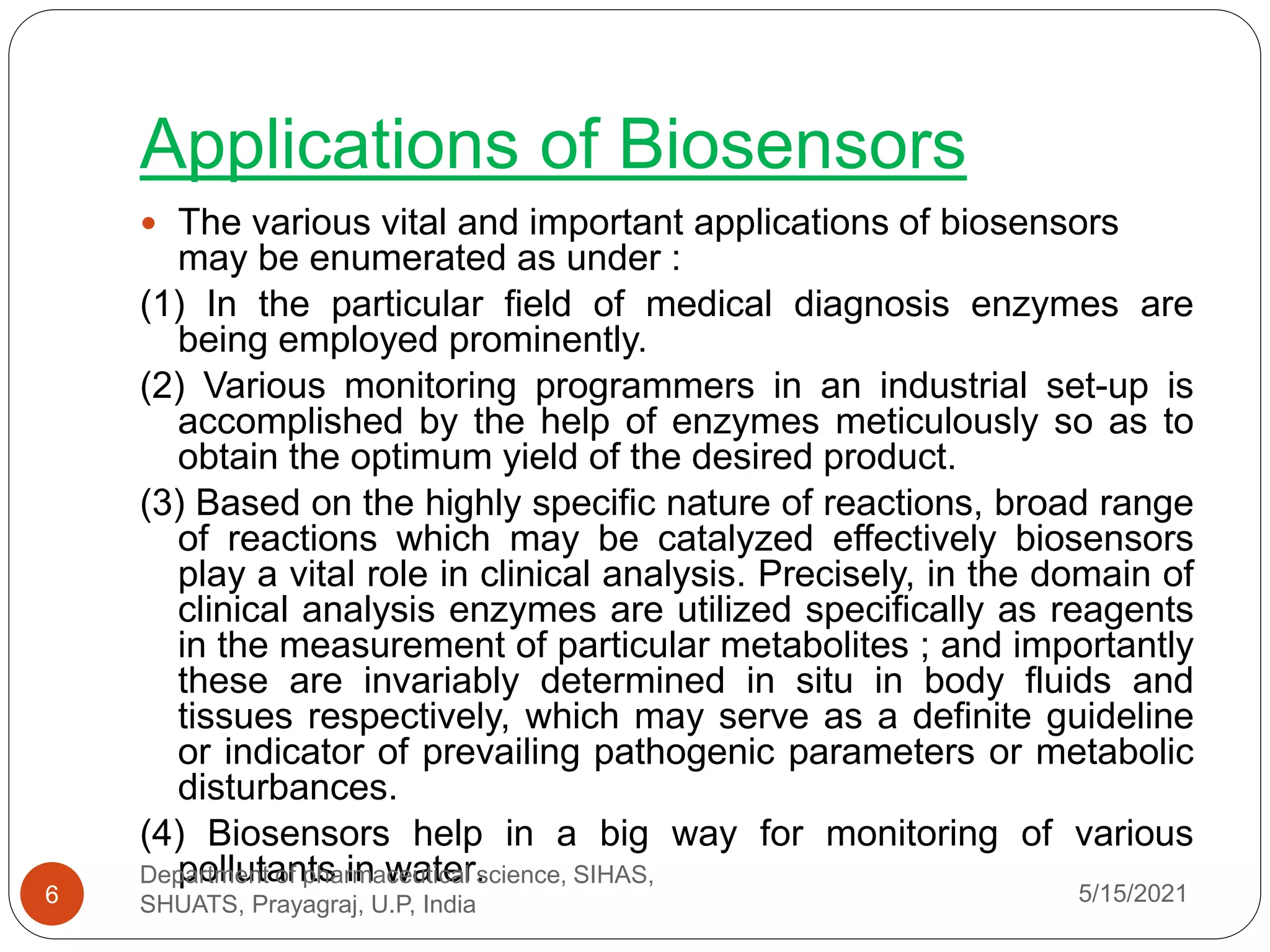 Biosensor technology | PPT