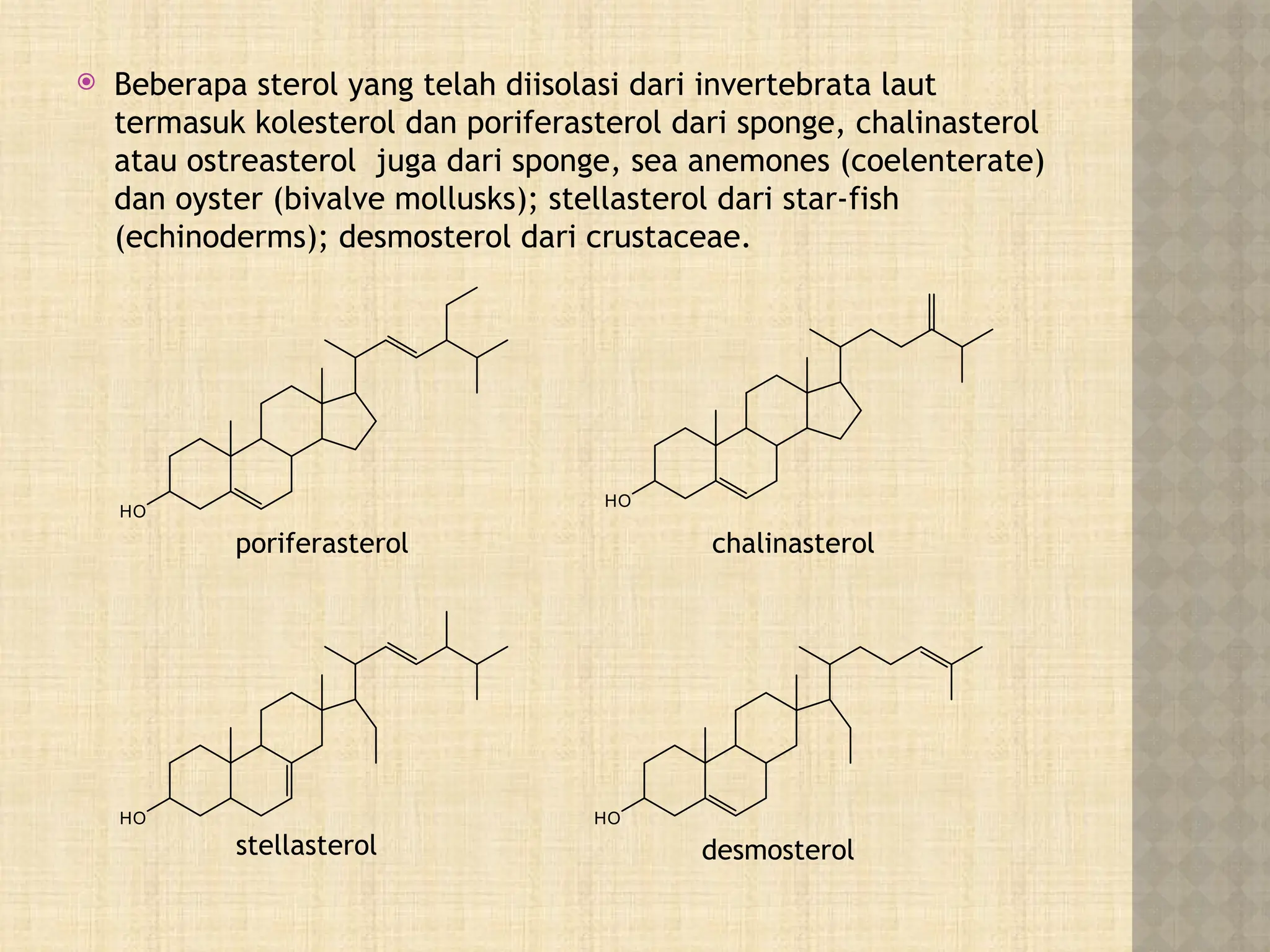 BIOSENTESIS STEROID II (belajar tentang metabolit sekunder) | PPTX