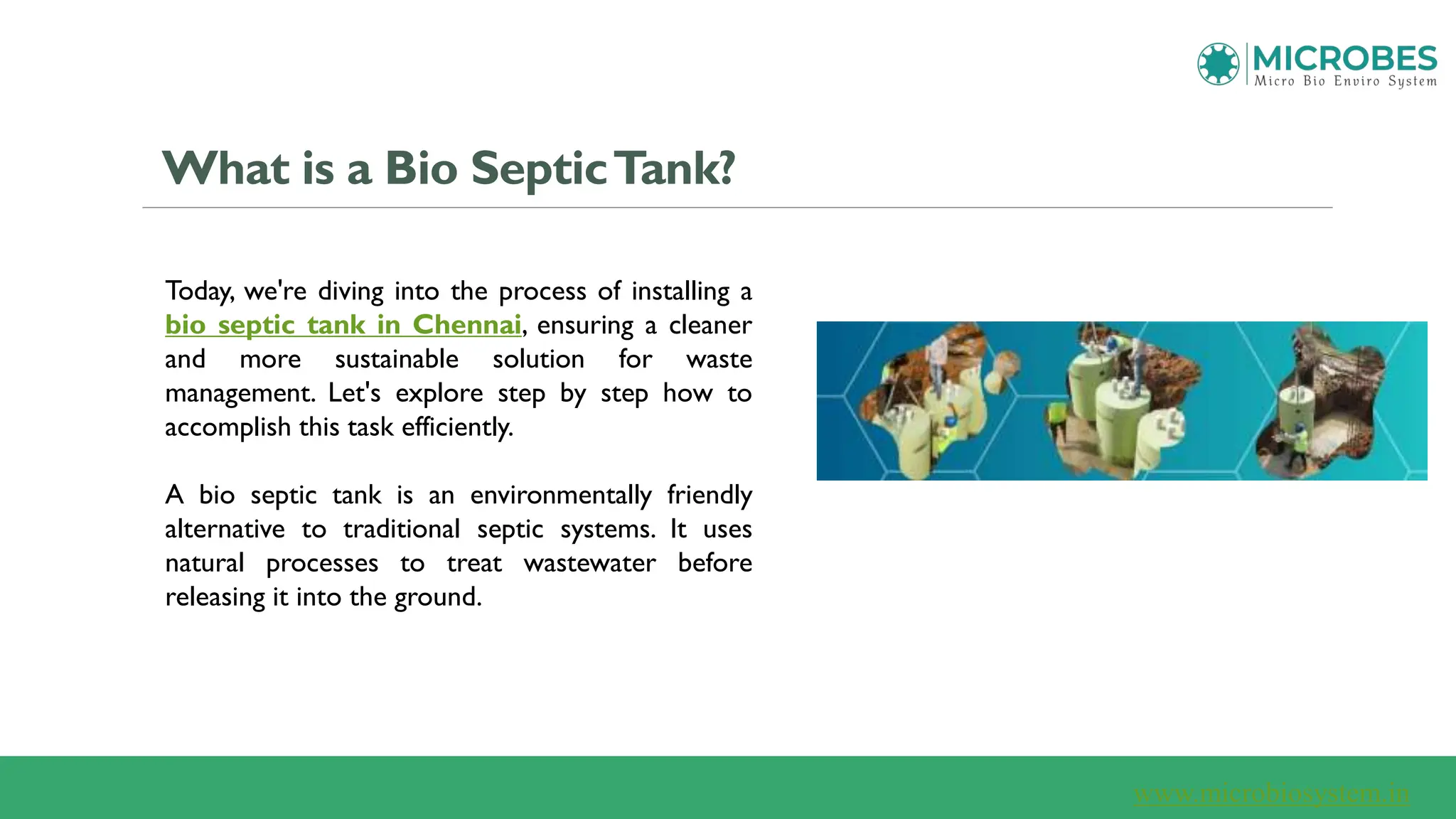 Bio Septic Tank in Chennai - Innovative Solutions by Micro Bio Enviro ...