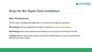 Bio Septic Tank in Chennai - Innovative Solutions by Micro Bio Enviro ...