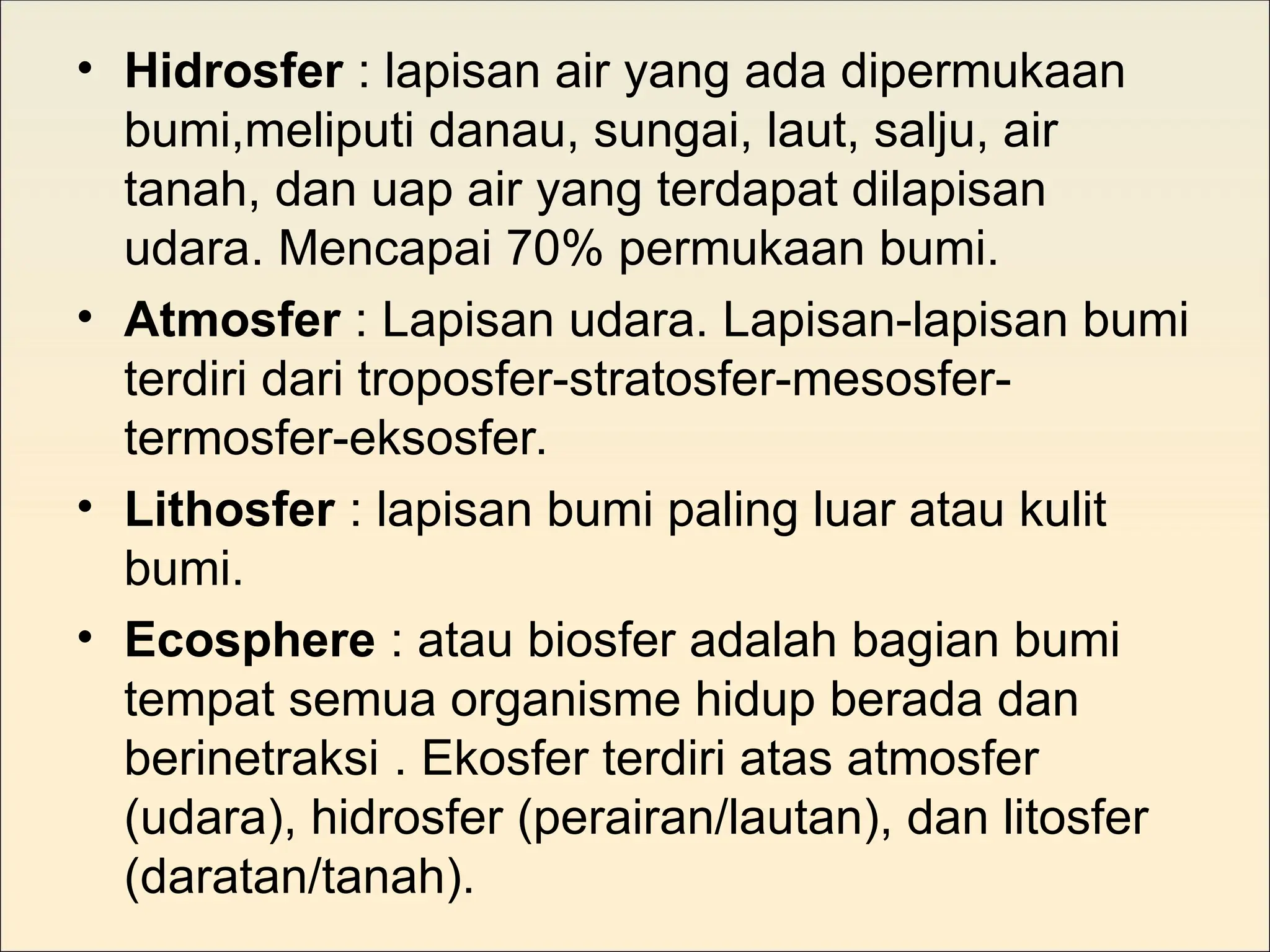 Biosfer adalah lapisan di permukaan bumi yang mencakup daratan, udara, dan air, serta menjadi ...