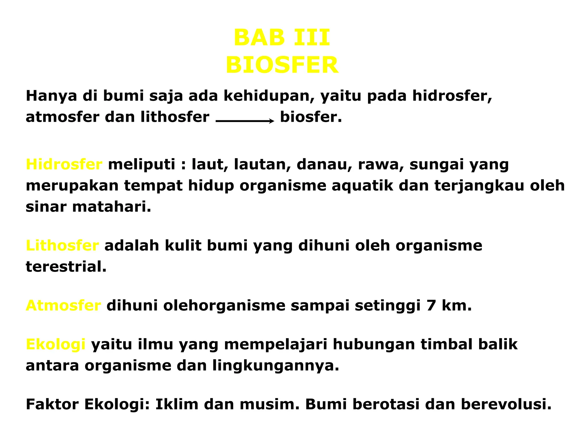 biosfir mengenai lapisan atmosfer yang ada di bumi.ppt