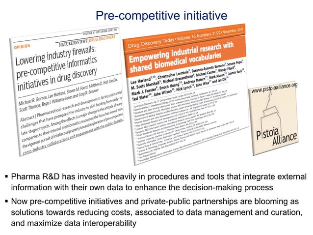 Overview of standards/stakeholders in life science (RDA Engagement ...