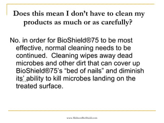 BioShield 75 And Biofilm Prevention Mwbs | PPT