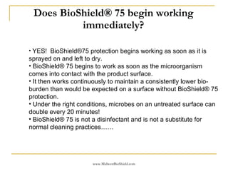 BioShield 75 And Biofilm Prevention Mwbs | PPT