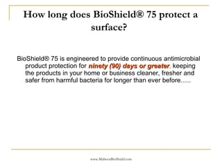 BioShield 75 And Biofilm Prevention Mwbs | PPT
