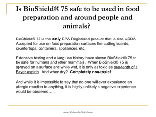 BioShield 75 And Biofilm Prevention Mwbs | PPT