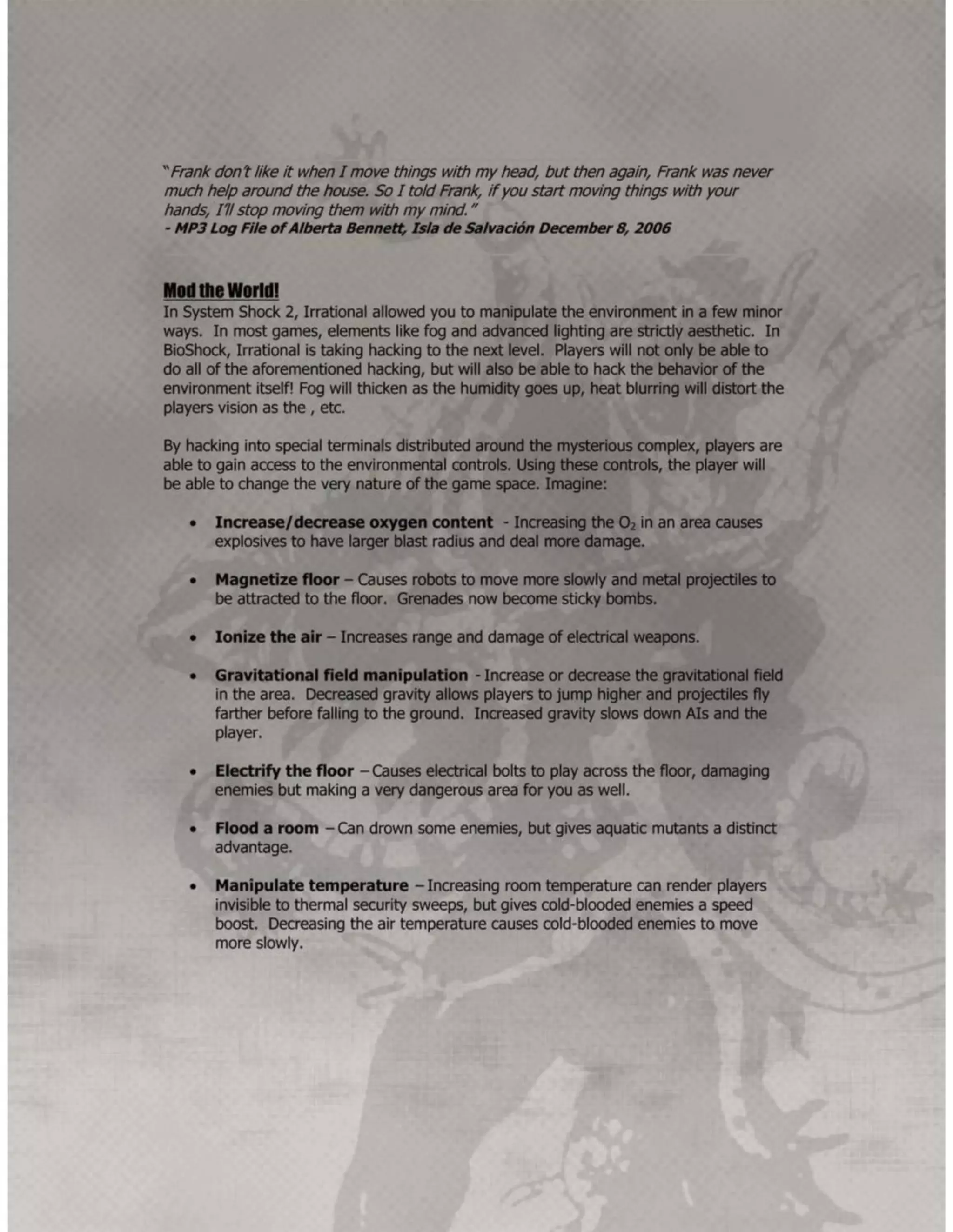 Bioshock Game Pitch Deck | PDF