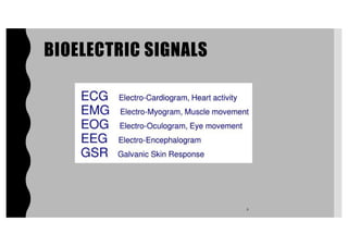 Bio signal characteristics and recording modes | PDF