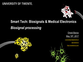 Biosignal Processing | PPTX