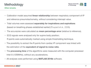 Decomposition of the Cardiac and Respiratory Components from Impedance ...