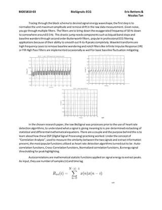 Digital BioSignal Processing: Characteristics of ECG Measurement | PDF ...