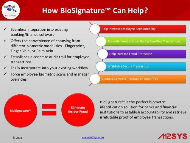 Bio signature - employee authentication for banks