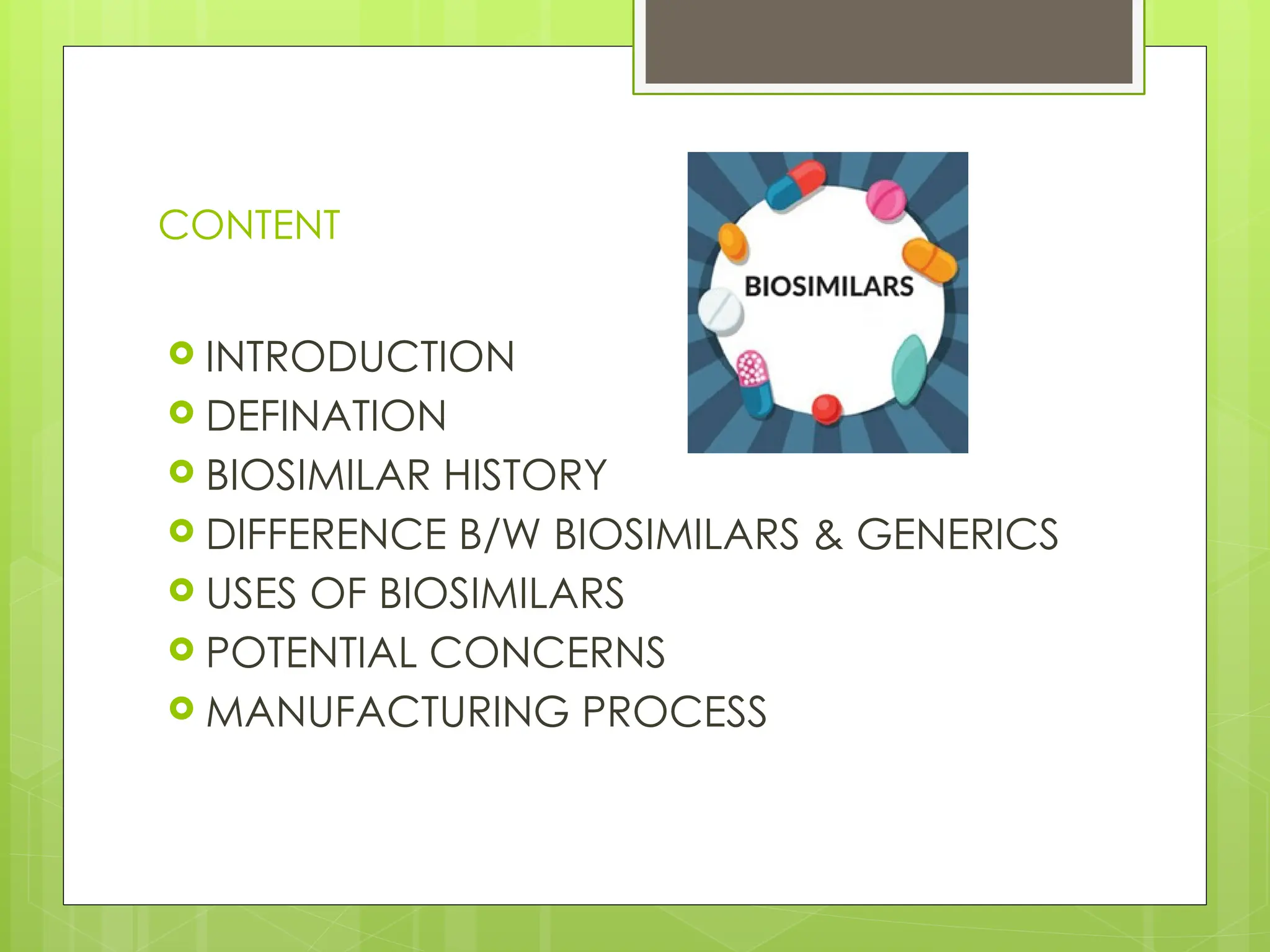 BIOSIMILAR - Cellular Molecular pharmacology | PPTX